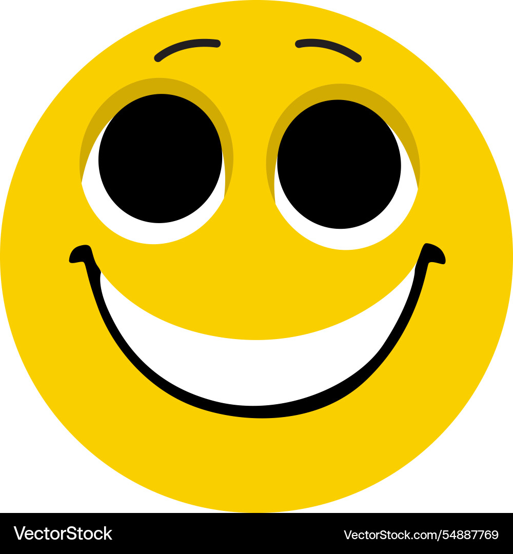 Smiley icon emoji Royalty Free Vector Image - VectorStock