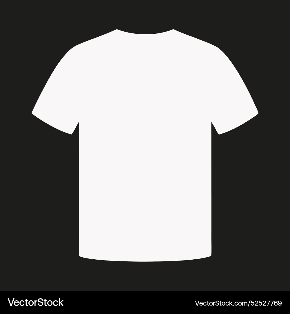 Unisex white t-shirt design template front and ba Vector Image