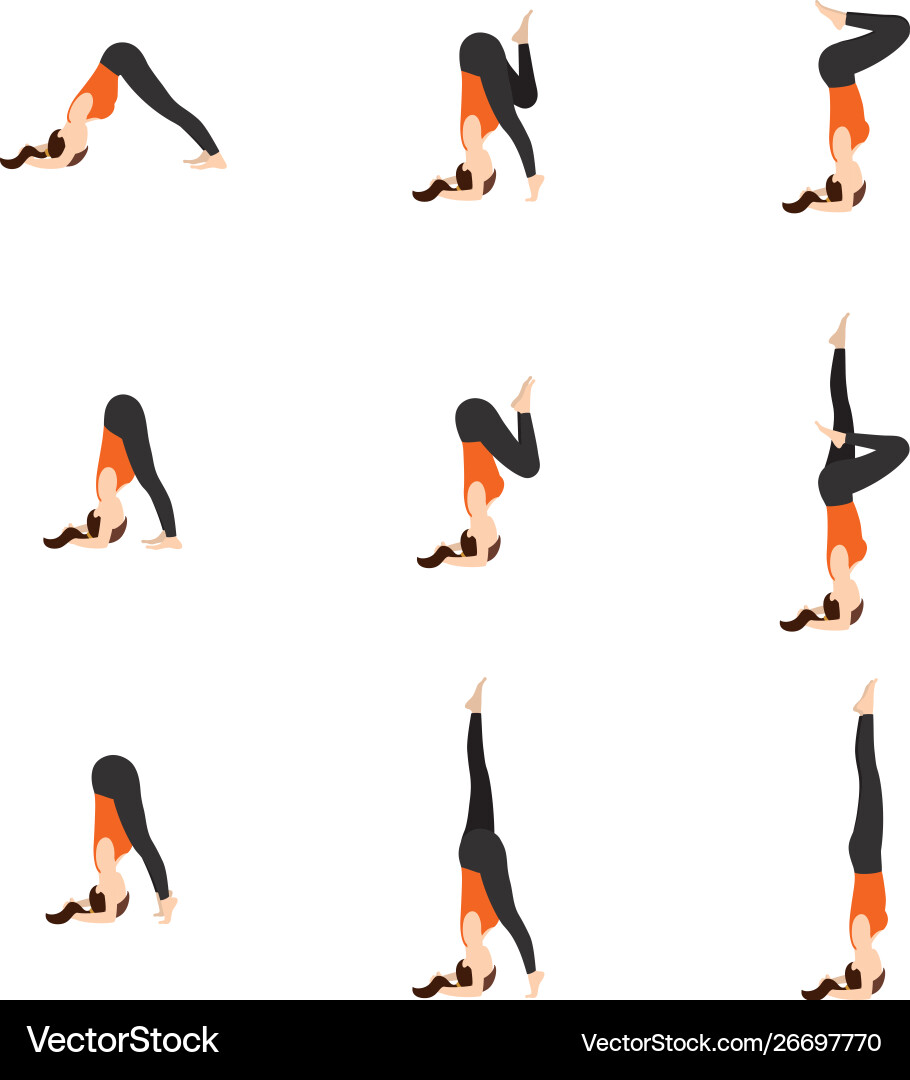 Dolphin Pose Yoga Vector Images (36)