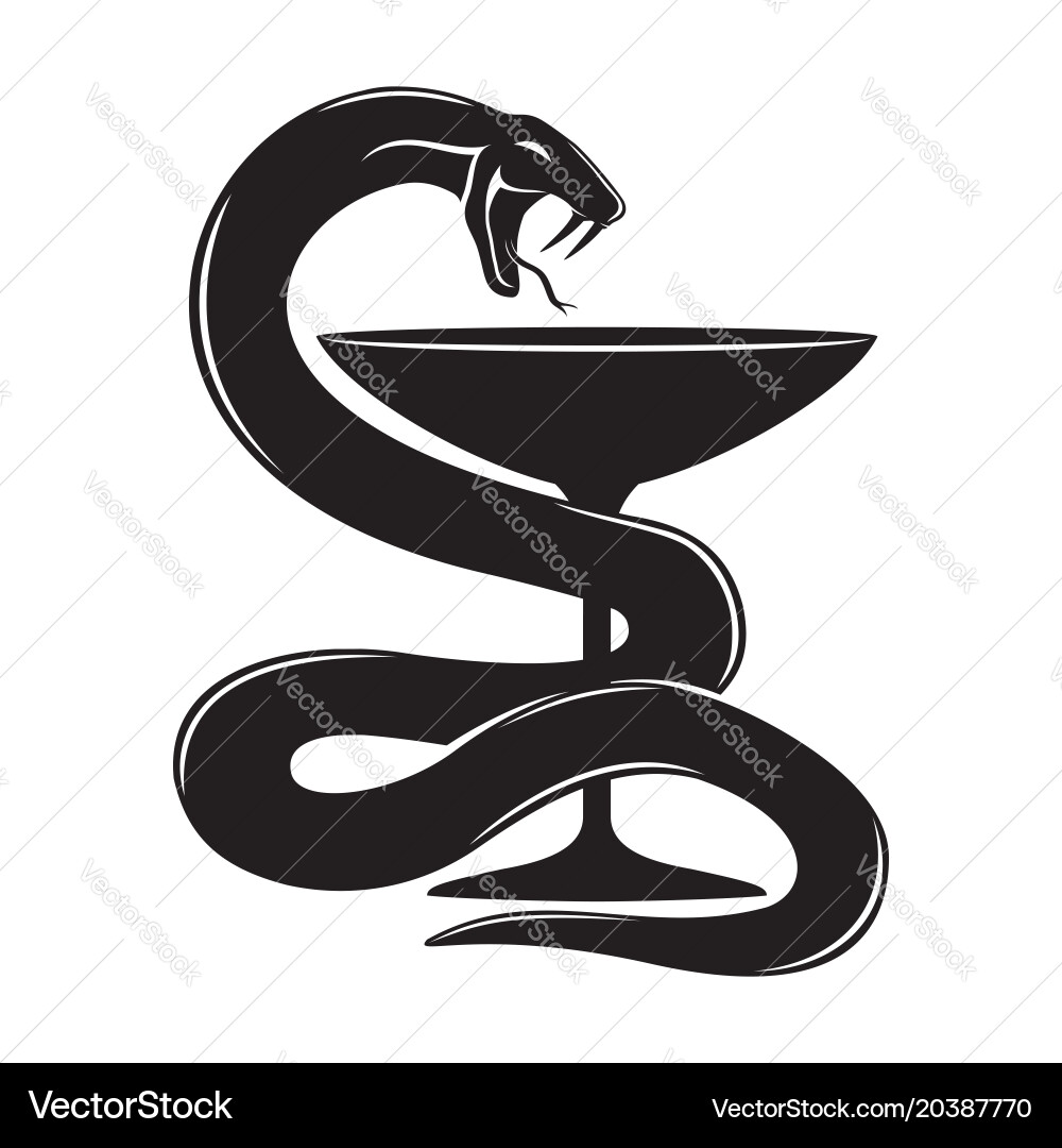 Medical Snake Sign Royalty Free Vector Image - VectorStock