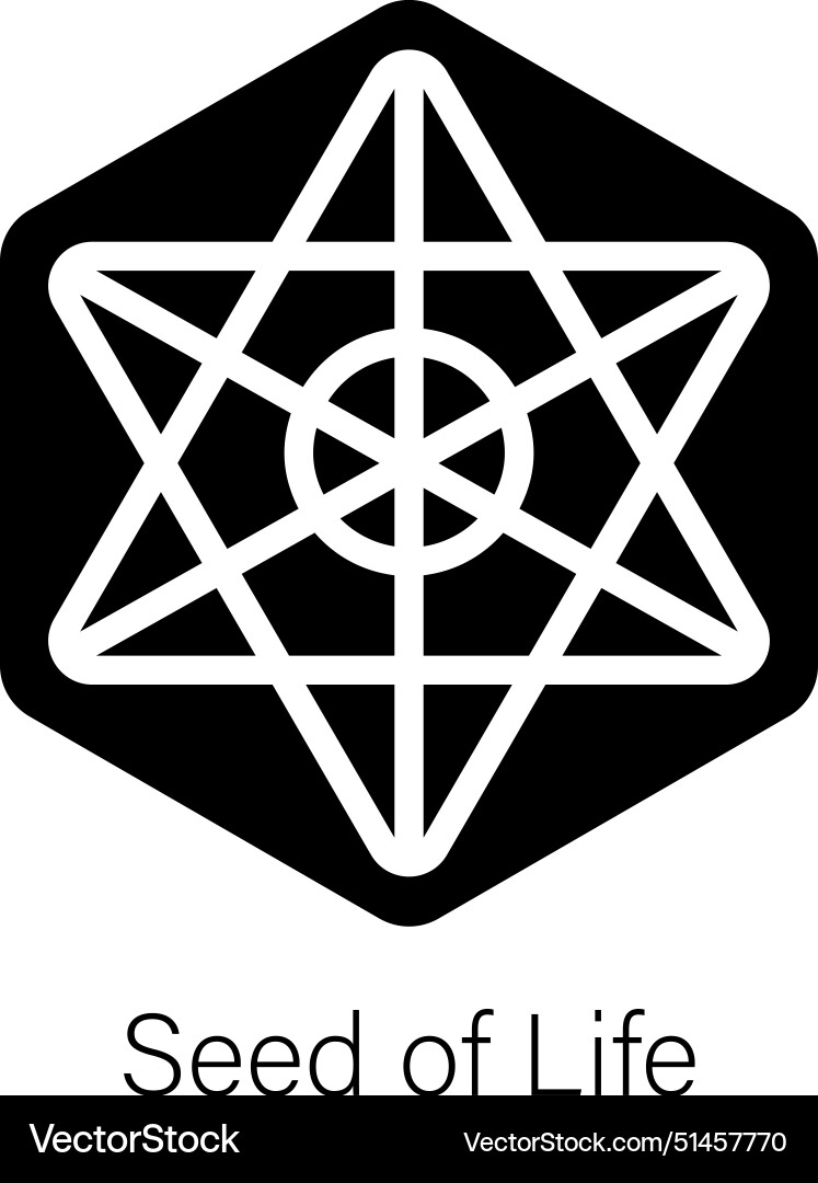 Seed of life Royalty Free Vector Image - VectorStock