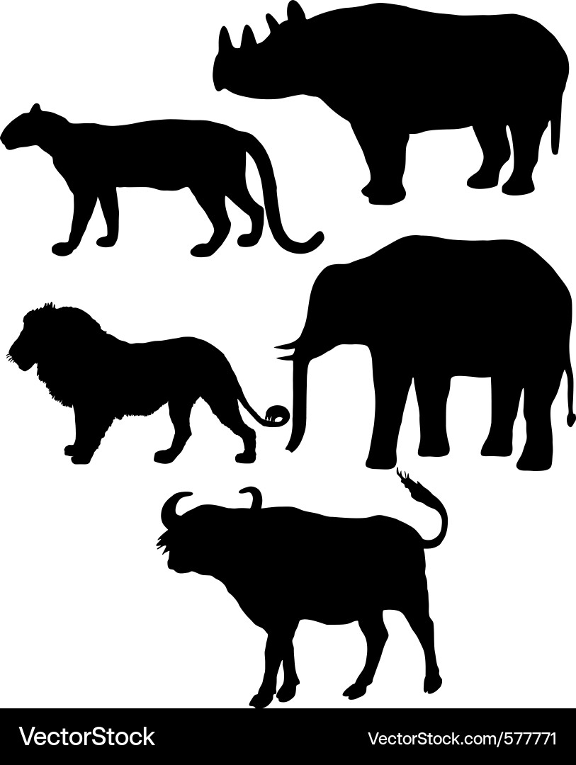Big five Royalty Free Vector Image - VectorStock