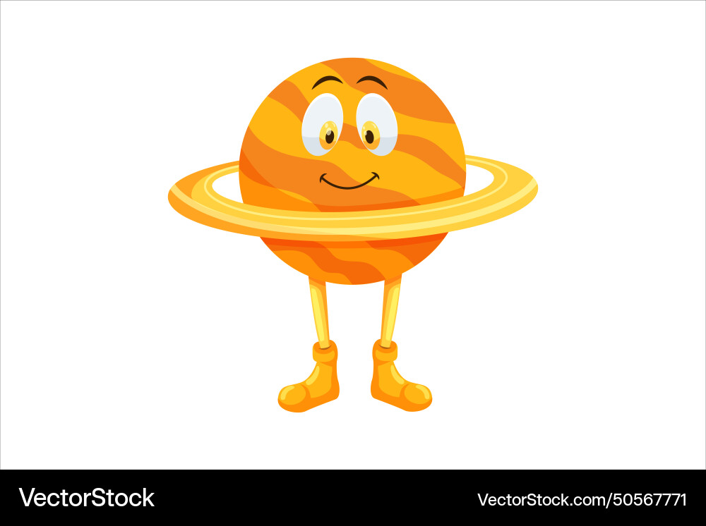 Solar system character design Royalty Free Vector Image