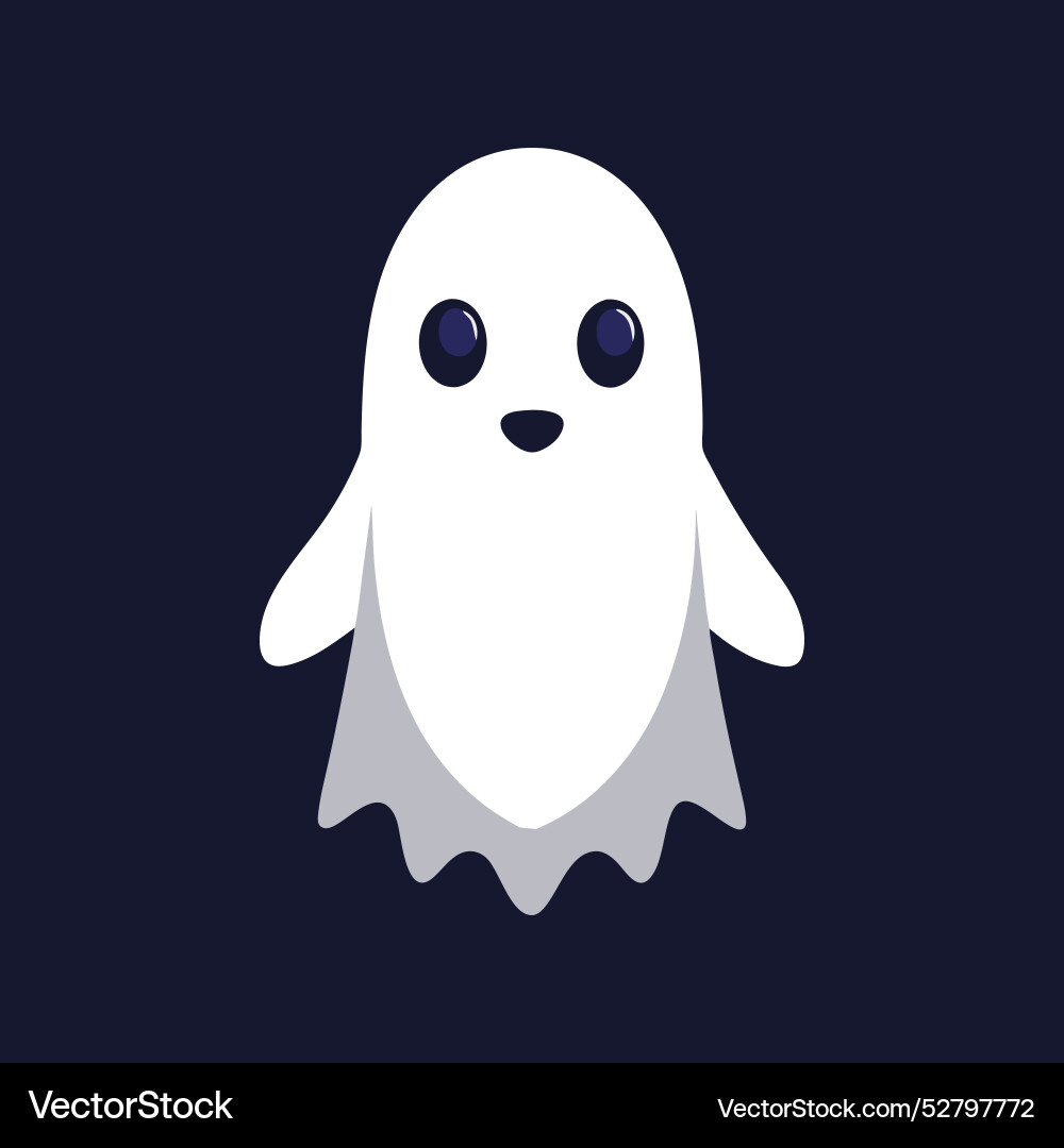 A scary halloween ghost Royalty Free Vector Image