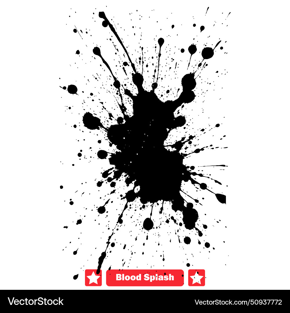 Bloody ballet elegant blood splash designs Vector Image