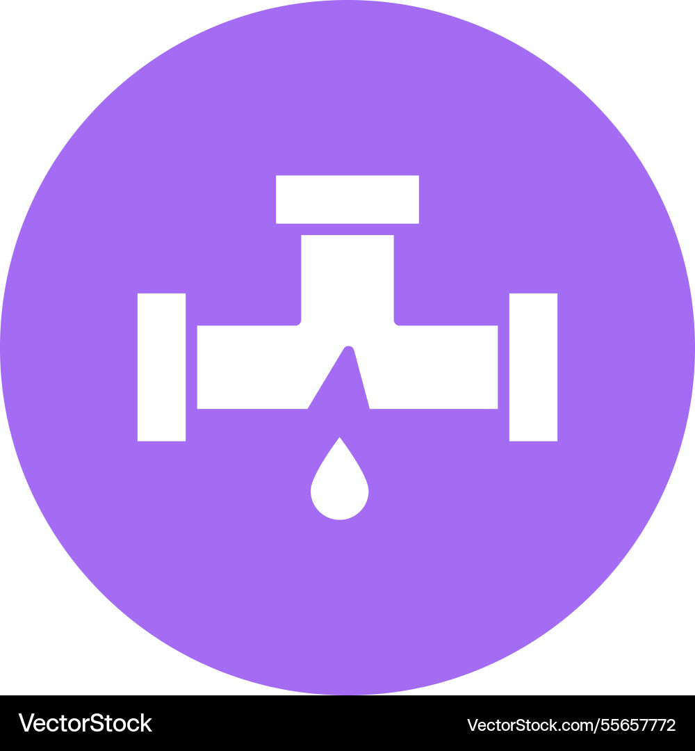 Damage pipe icon design Royalty Free Vector Image