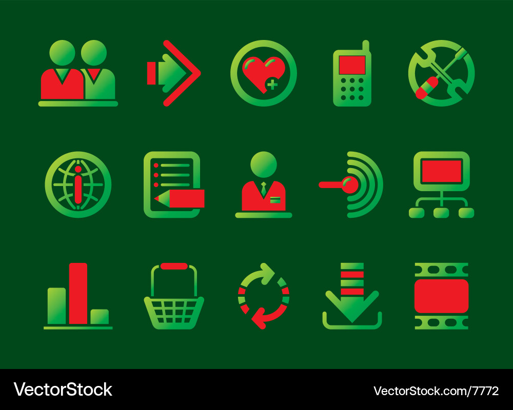 Website and internet icons Royalty Free Vector Image