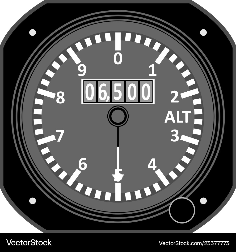 Altimeter Royalty Free Vector Image - VectorStock