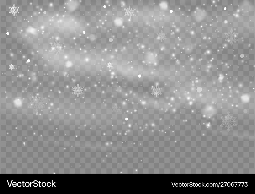 Falling snow overlay background Royalty Free Vector Image