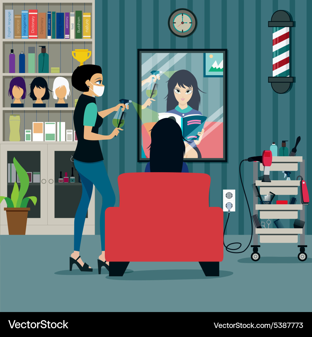 Salon Royalty Free Vector Image - VectorStock