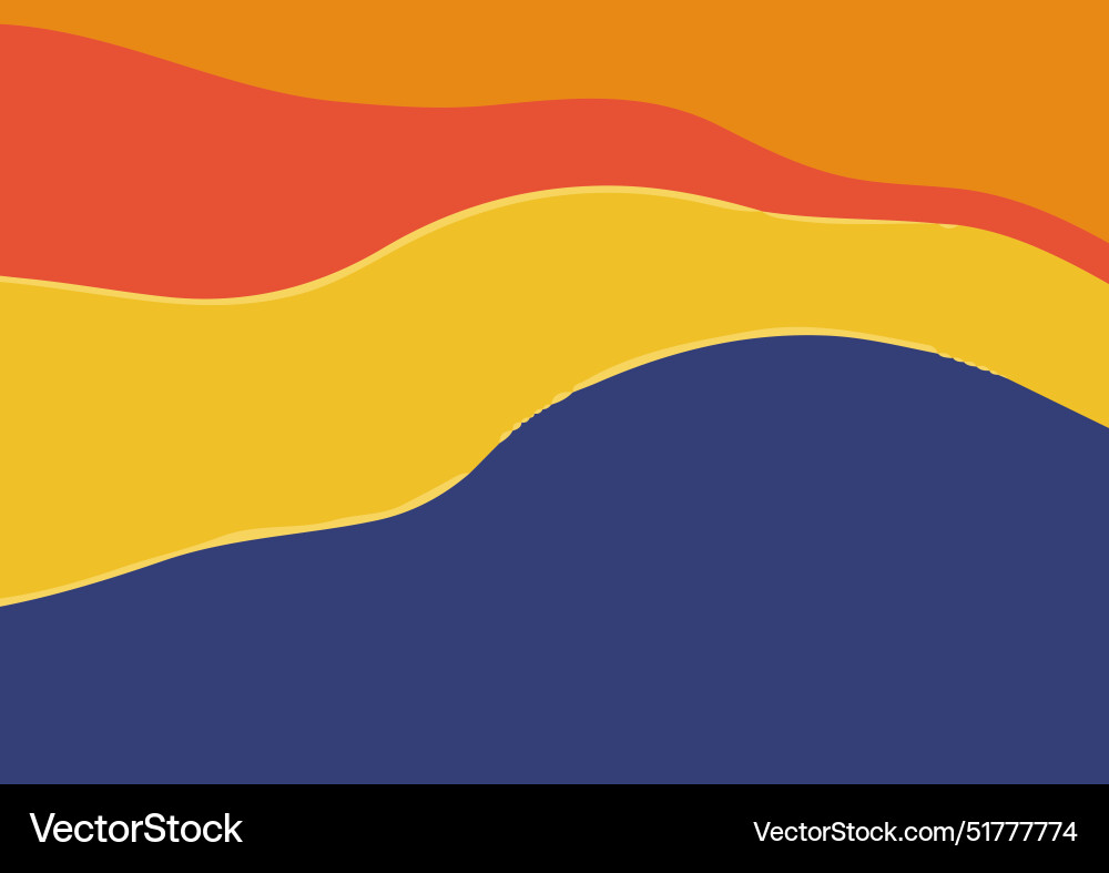 Abstract layered hills Royalty Free Vector Image