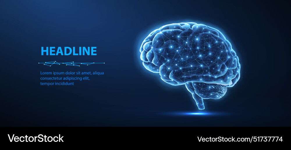 Artificial Intelligence Brain Concept Royalty Free Vector