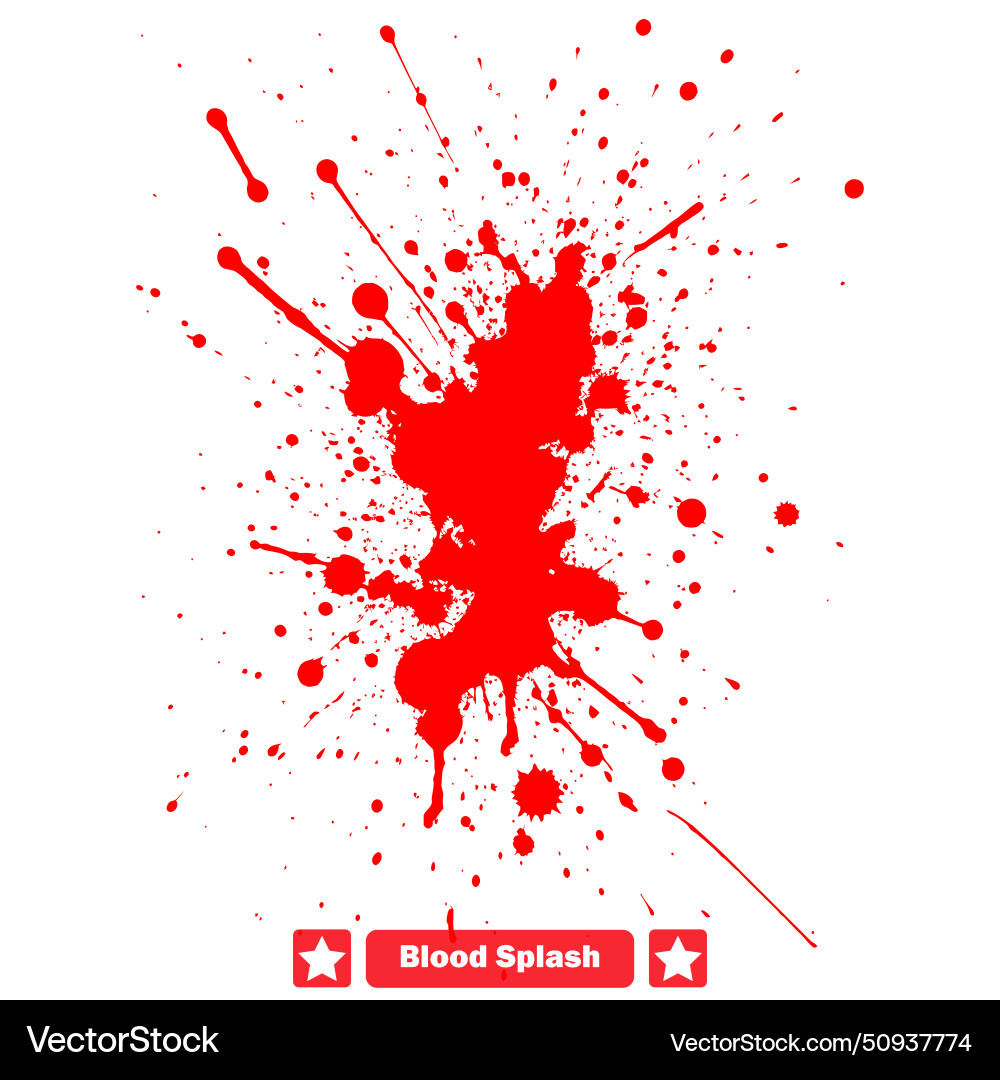 Spectral splatter haunting blood splash kit Vector Image