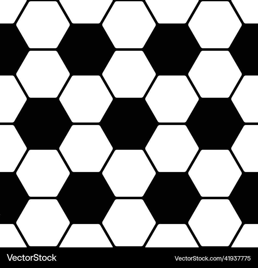 Football soccer ball seamless pattern Royalty Free Vector