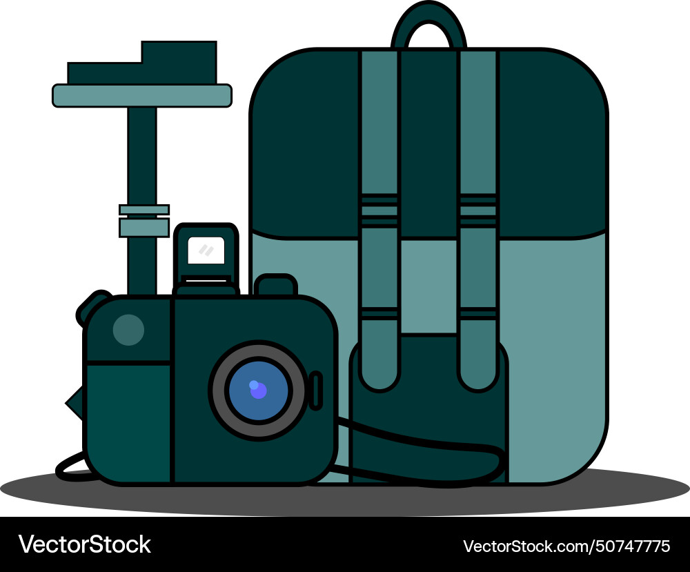 Photography equipment set Royalty Free Vector Image