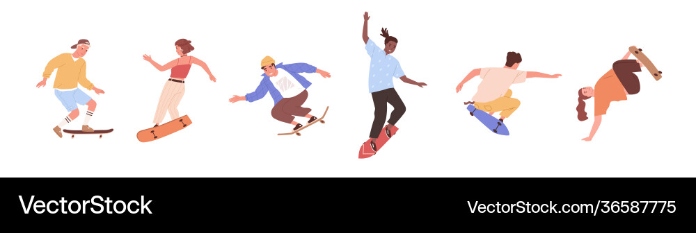 Skateboard Tricks Vector Images (over 11,000)