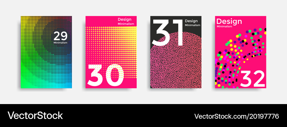 Covers templates collection with graphic geometric