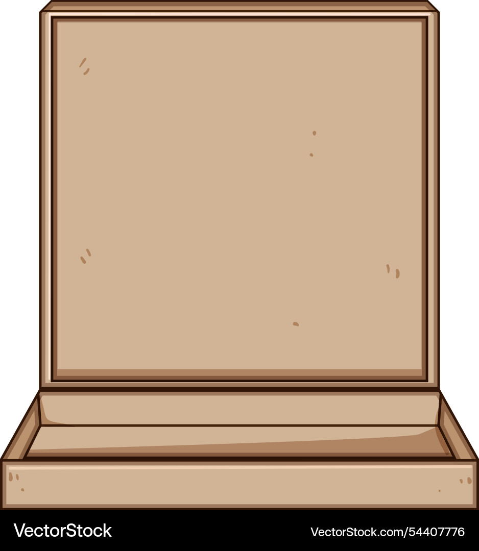 Delivery pizza box cartoon Royalty Free Vector Image