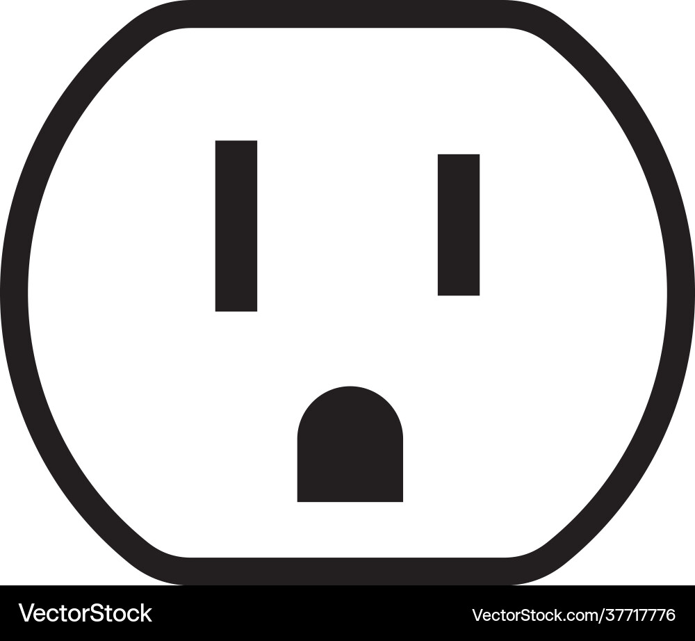Electric Outlet Icon Royalty Free Vector Image