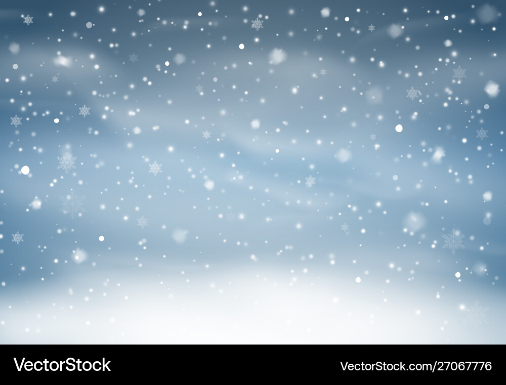 Falling snow overlay background Royalty Free Vector Image