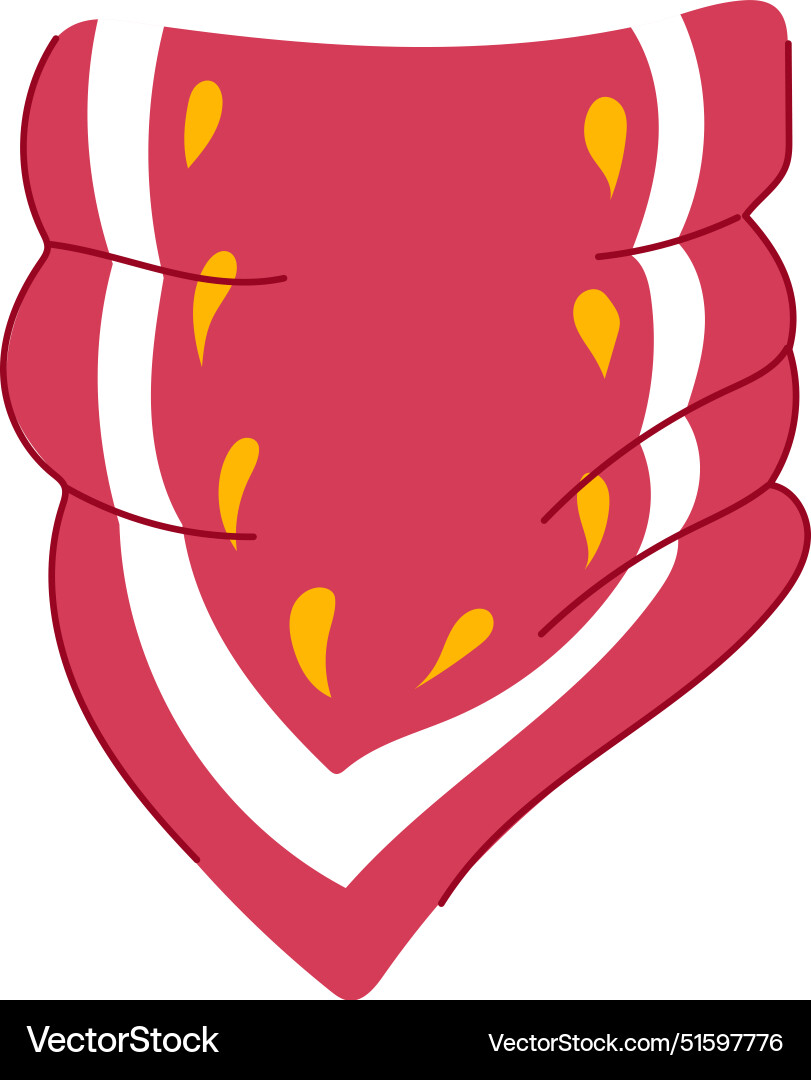 Neckerchief handkerchief wild west cartoon Vector Image