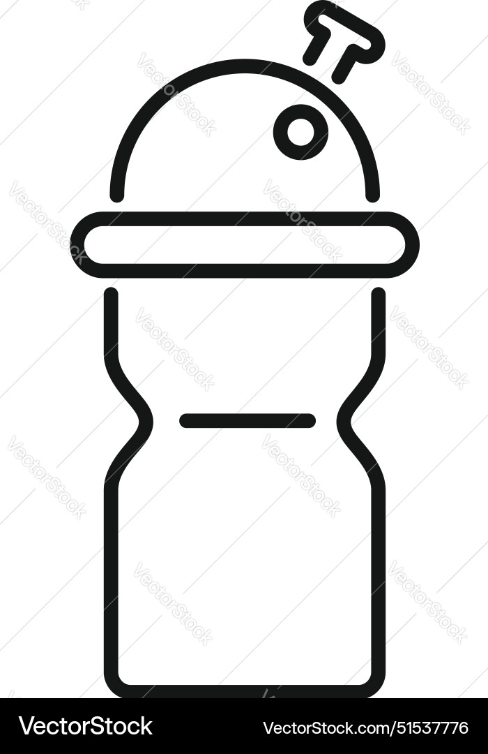 Pepper mill line icon design Royalty Free Vector Image