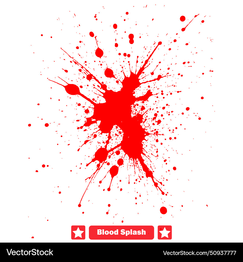 Scarlet symphony intricate blood splash Royalty Free Vector