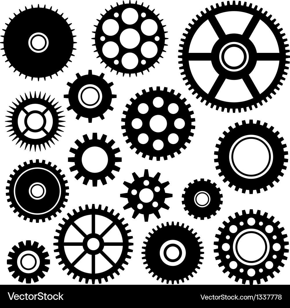 Complex Gear System Royalty Free Vector Image - VectorStock