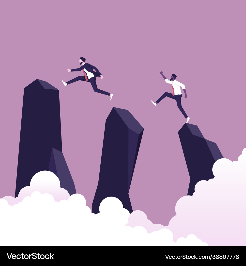 Next step to success business concept Royalty Free Vector