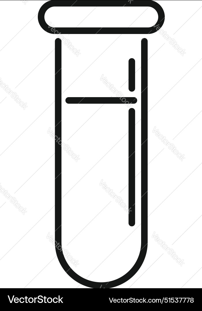 Test tube line icon Royalty Free Vector Image - VectorStock