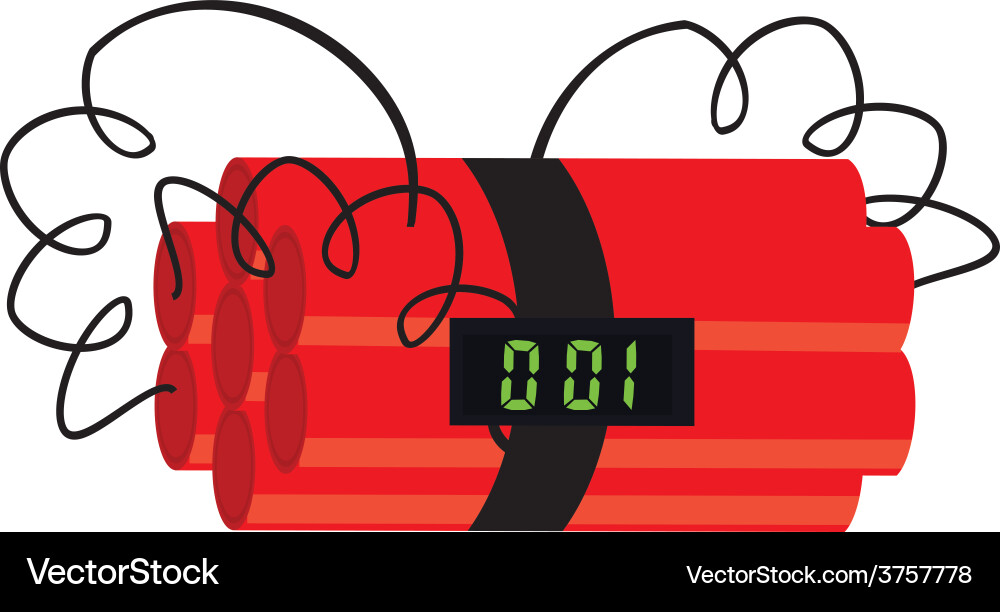 Time bomb Royalty Free Vector Image - VectorStock