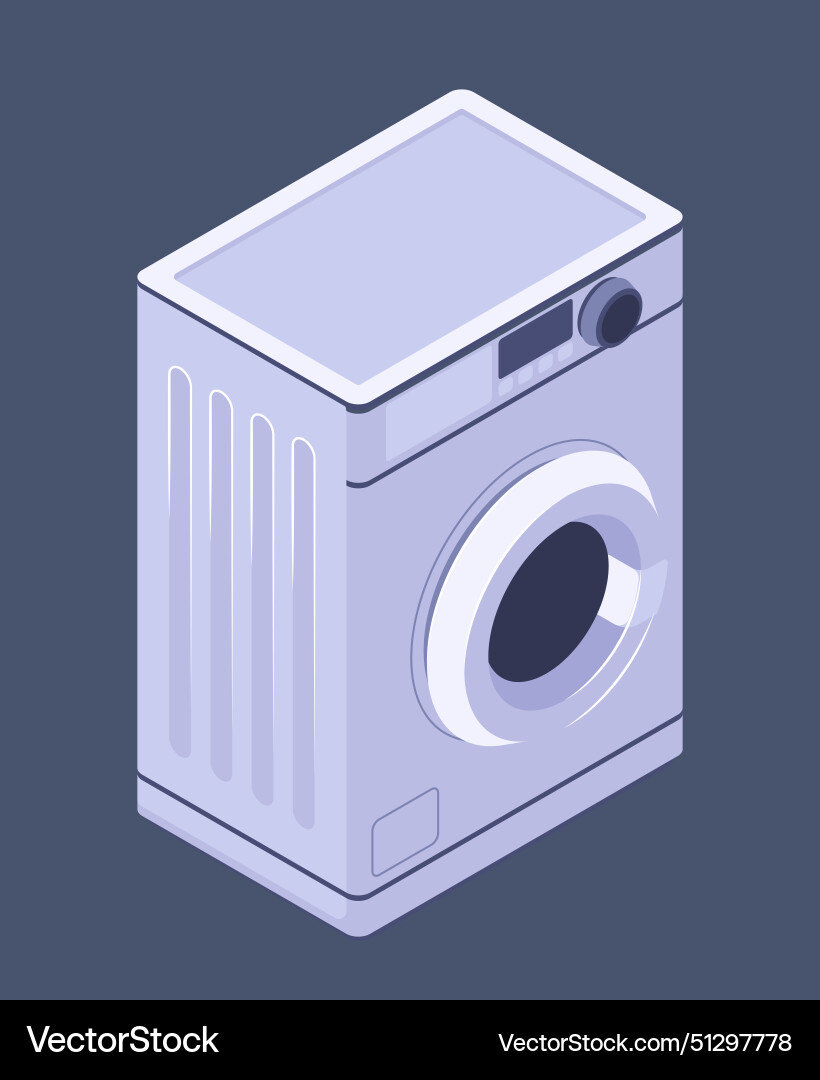 Washing machine style Royalty Free Vector Image