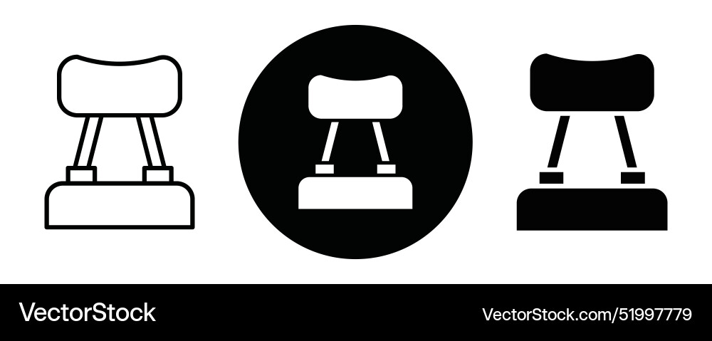 Car headrest outline icon collection or set car Vector Image