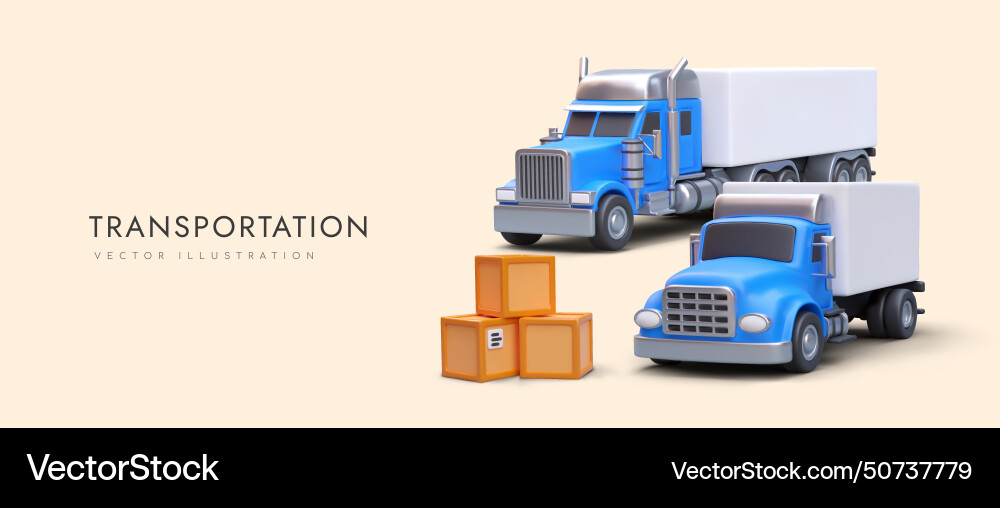 Concept of transportation cargo delivery moving Vector Image
