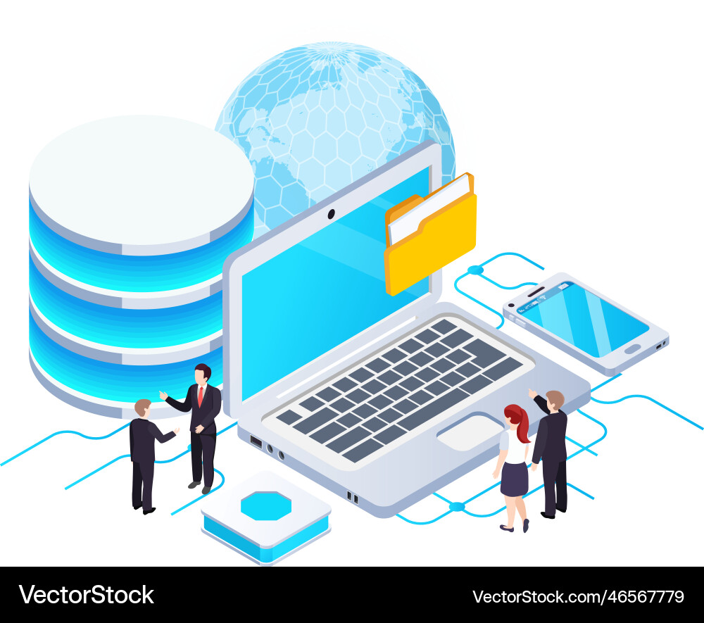 Data analysis concept Royalty Free Vector Image