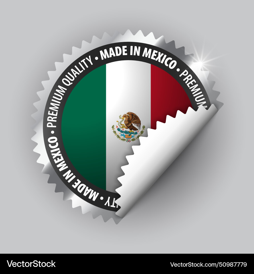Made in mexico graphic and label Royalty Free Vector Image