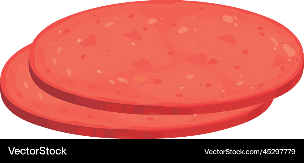 Meat ham slice Royalty Free Vector Image - VectorStock