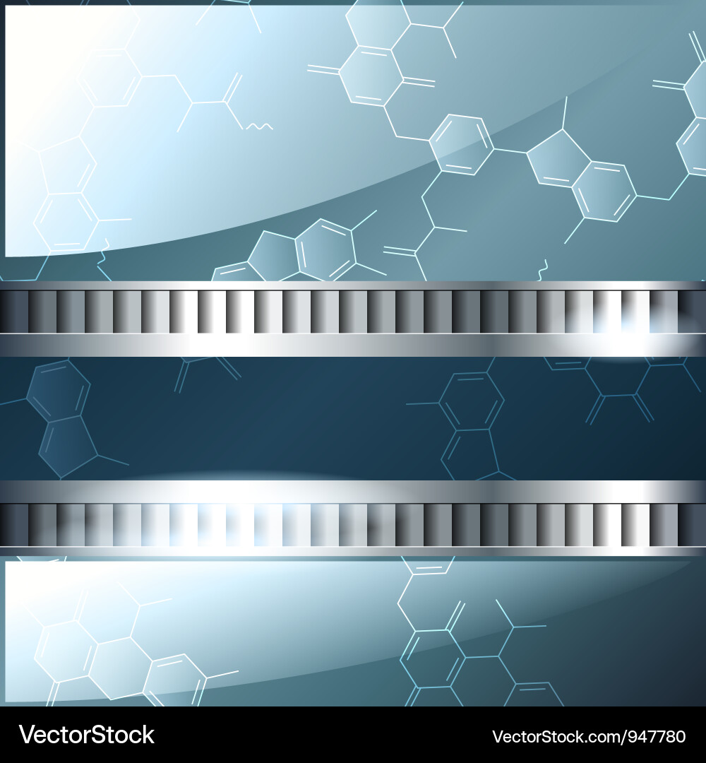 Science background with molecules Royalty Free Vector Image