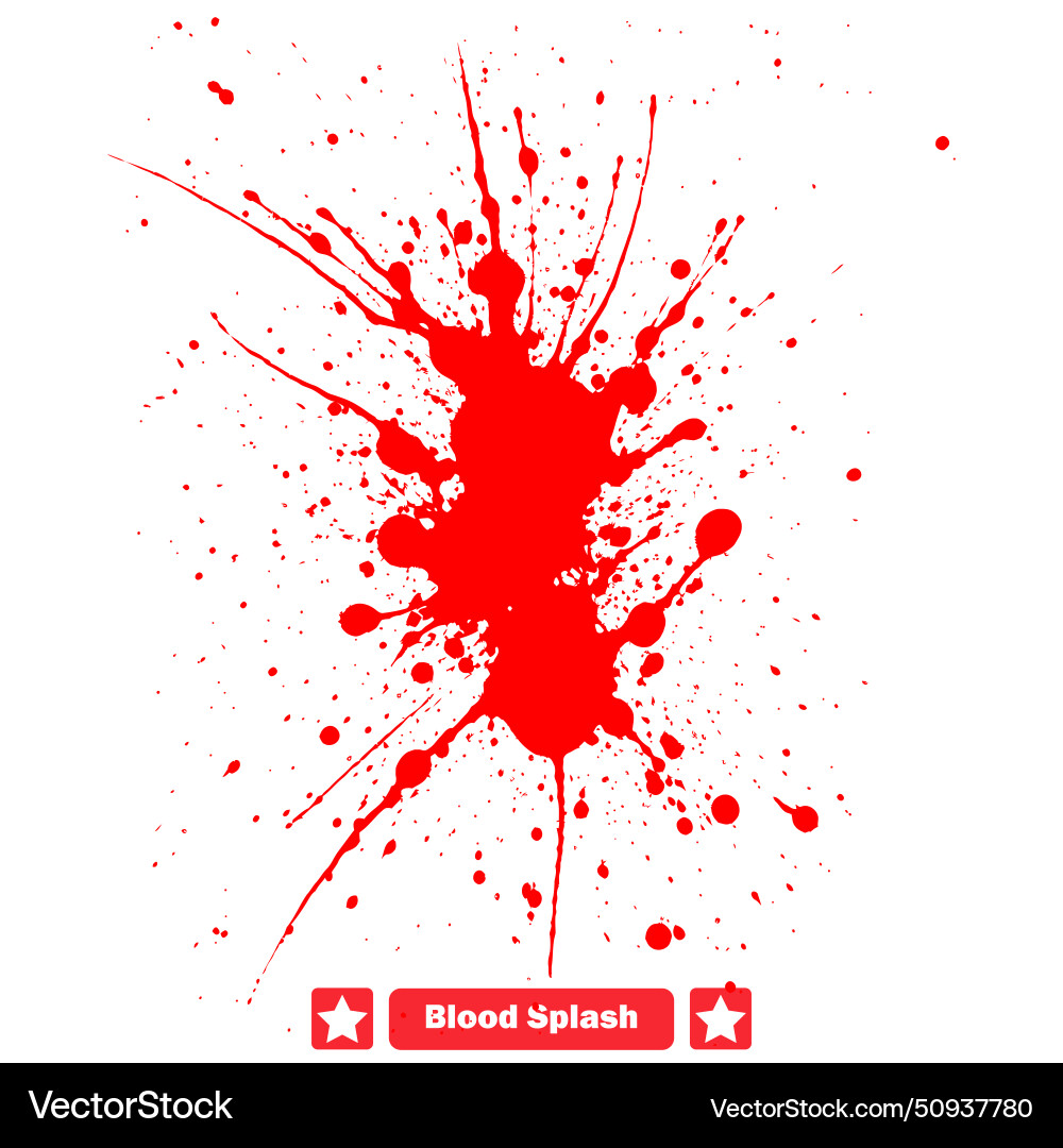 Spectral spillage ghostly blood splash Royalty Free Vector