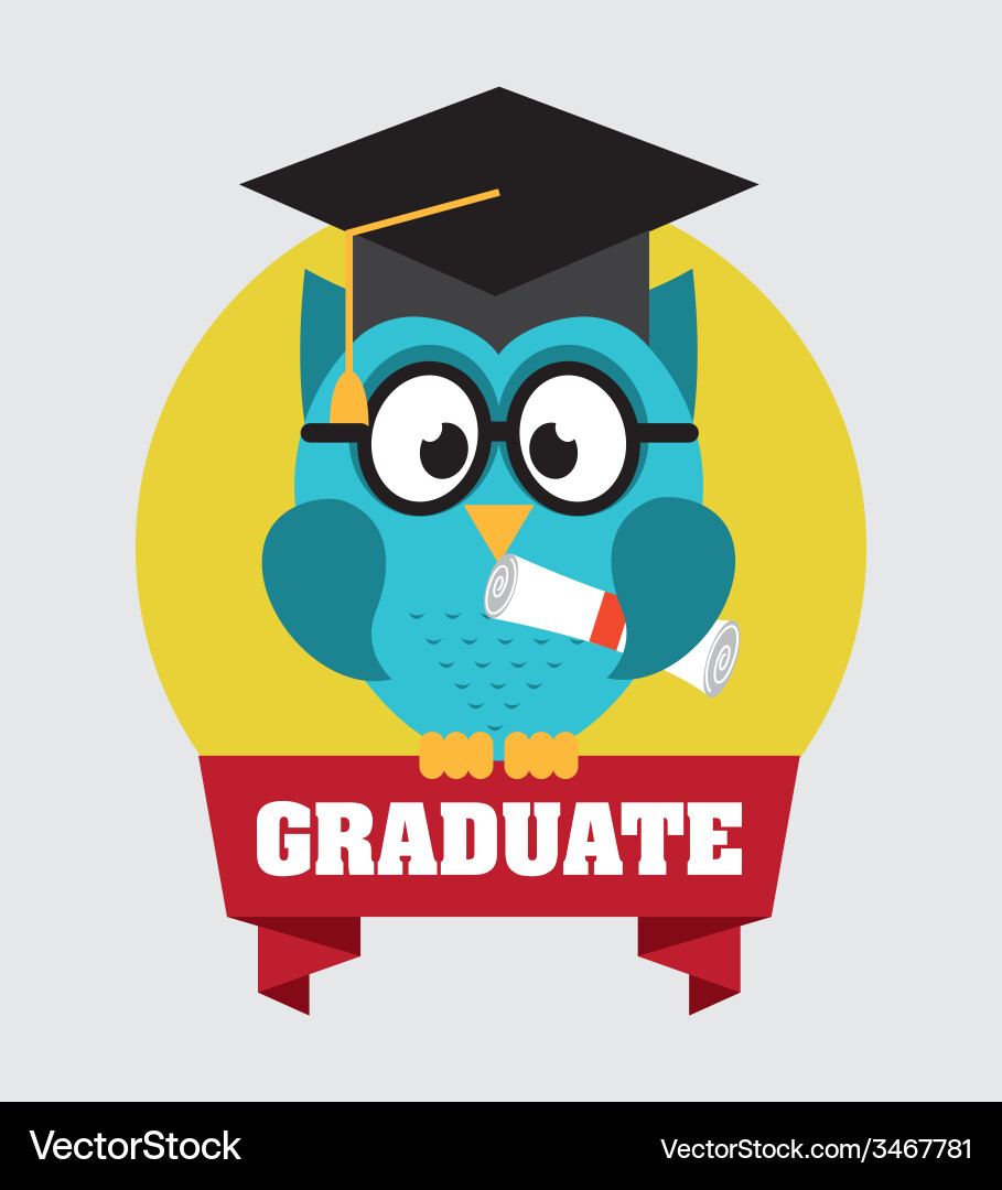 Graduate design Royalty Free Vector Image - VectorStock