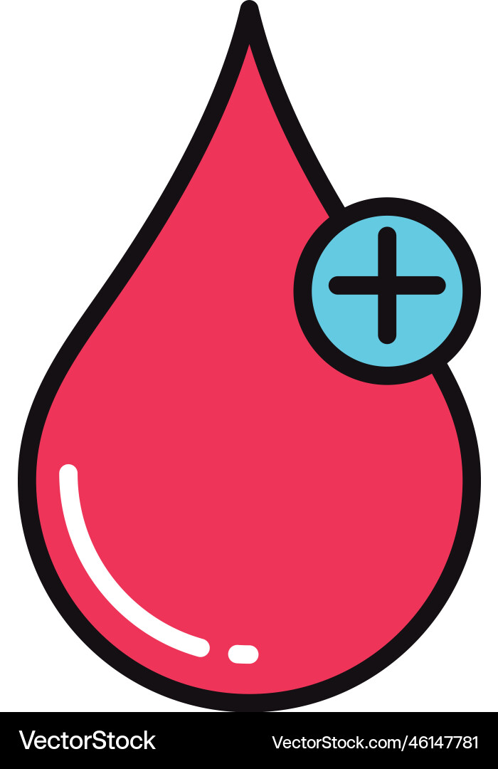 Medical blood drop Royalty Free Vector Image - VectorStock