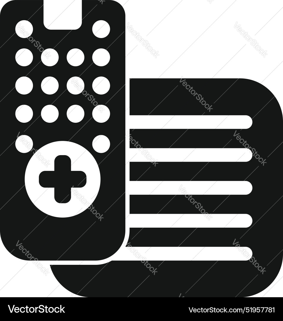 Medical device remote control for operating room Vector Image