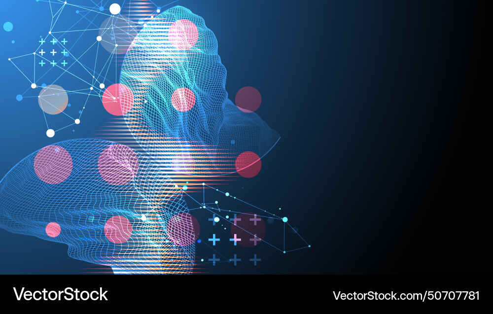 Modern science technology abstract background Vector Image