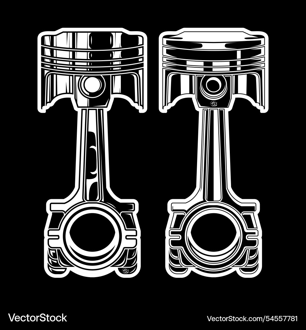 Piston Royalty Free Vector Image - VectorStock