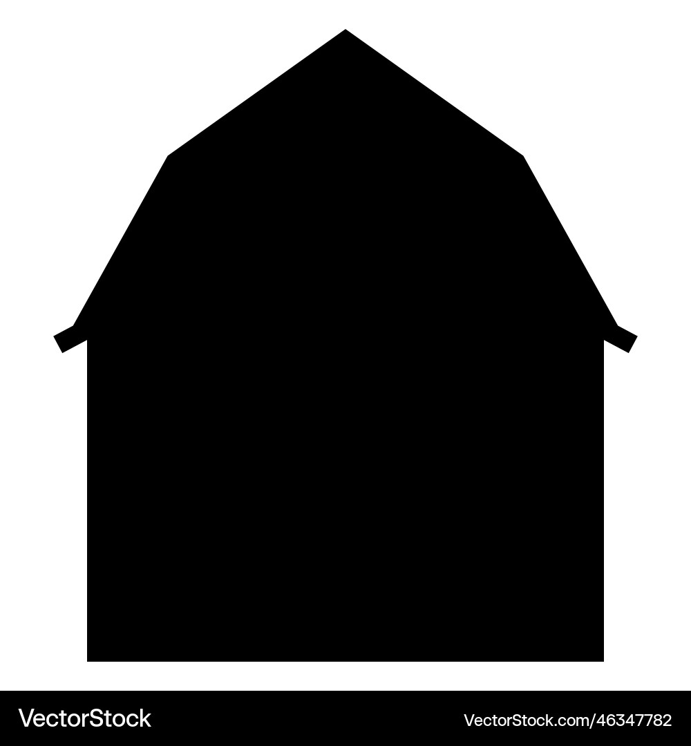 Barn silhouette Royalty Free Vector Image - VectorStock