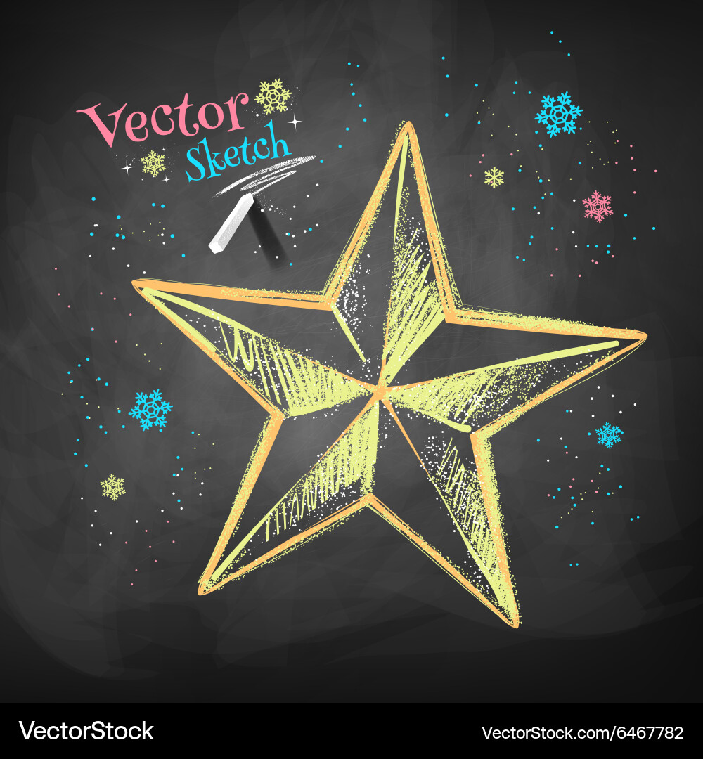 Christmas star Royalty Free Vector Image - VectorStock