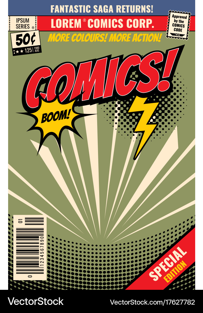 Comic Burst Background Royalty Free Vector Image