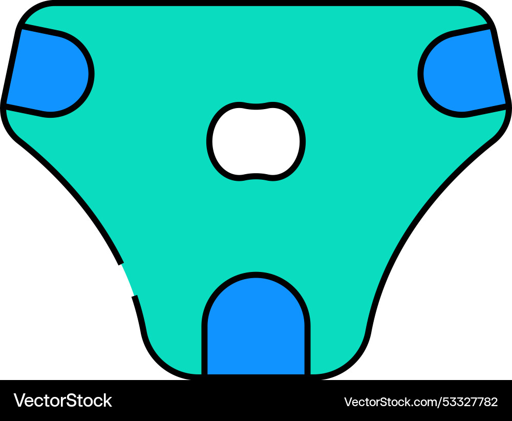 Diaper for dog icon color Royalty Free Vector Image