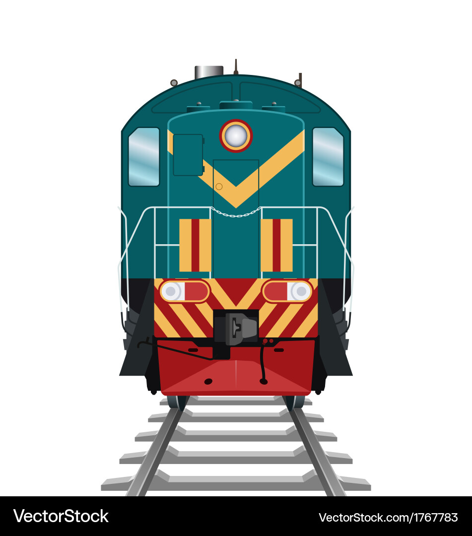 Diesel locomotive Royalty Free Vector Image - VectorStock