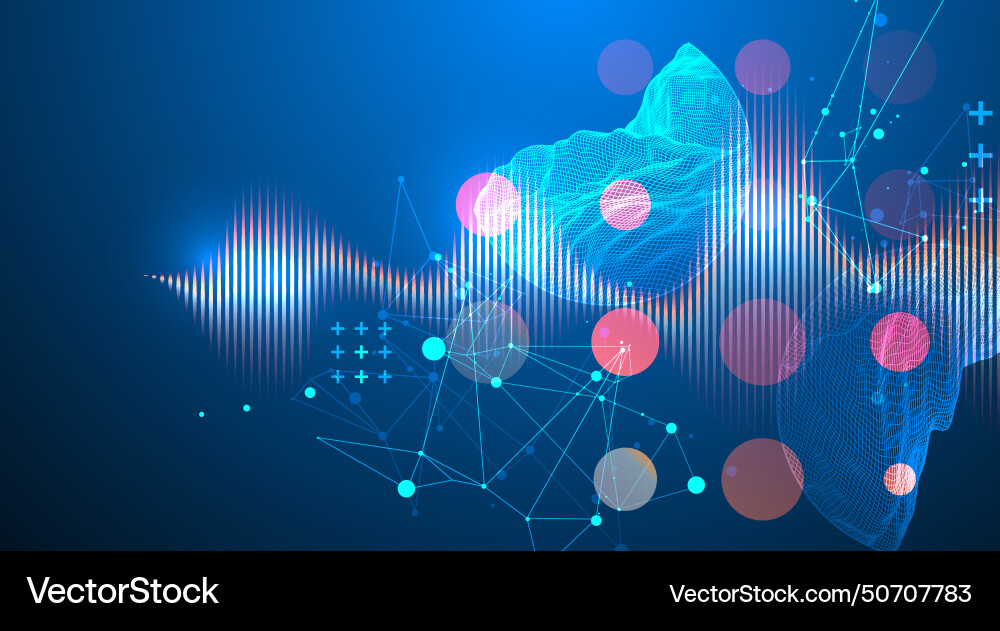 Modern science technology abstract background Vector Image